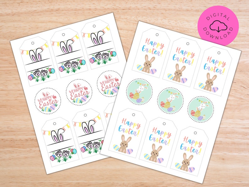 Easter Basket Tag | Printable Easter Gift Tag | Printable Easter ...