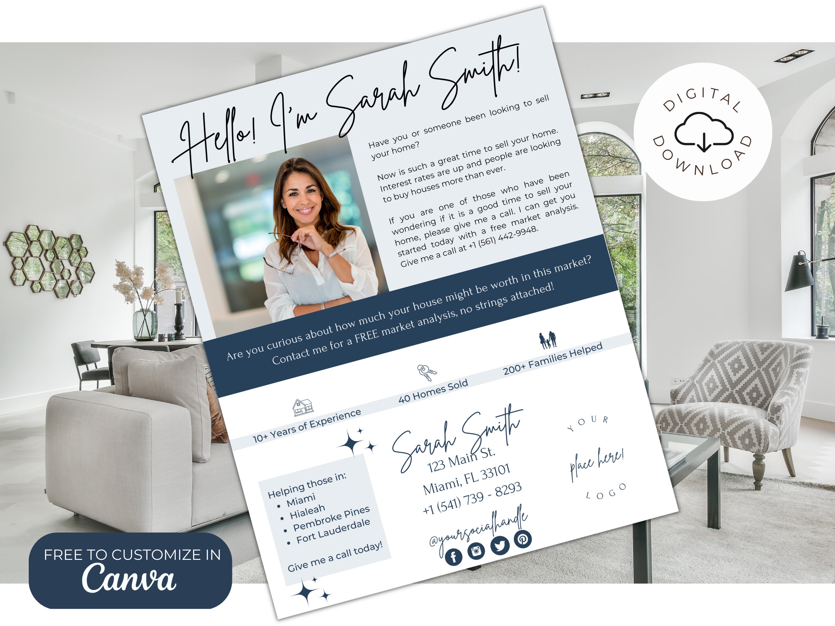 Real Estate Prospecting Flyer | Luxury Real Estate Flyer | Real Estate ...