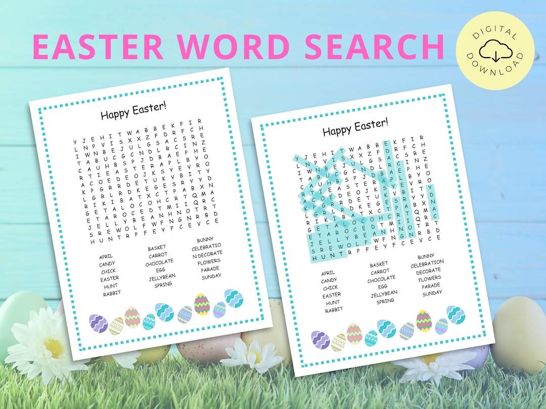 Easter Word Search | Easter Games | Easter Word Game | Printable Kids ...