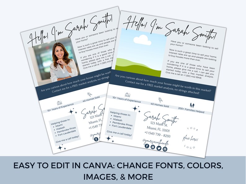 Real Estate Prospecting Flyer | Luxury Real Estate Flyer | Real Estate ...