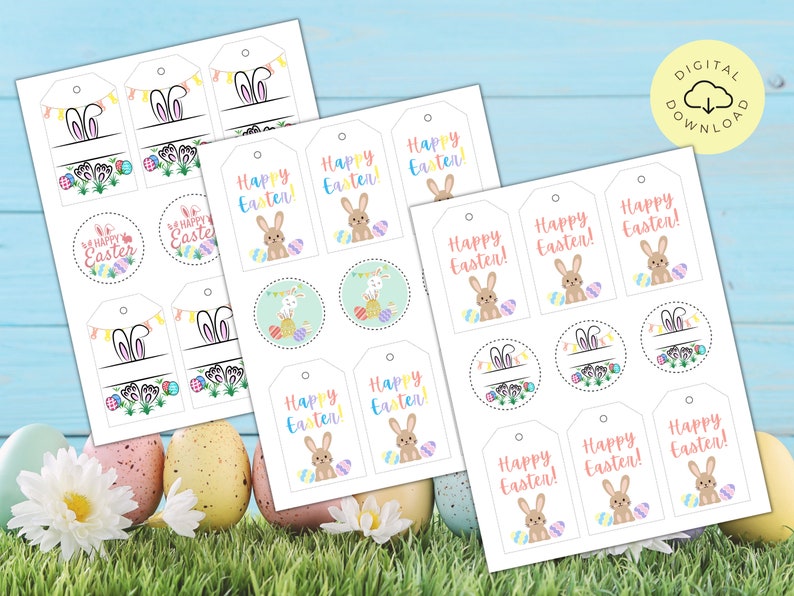 Easter Basket Tag | Printable Easter Gift Tag | Printable Easter ...