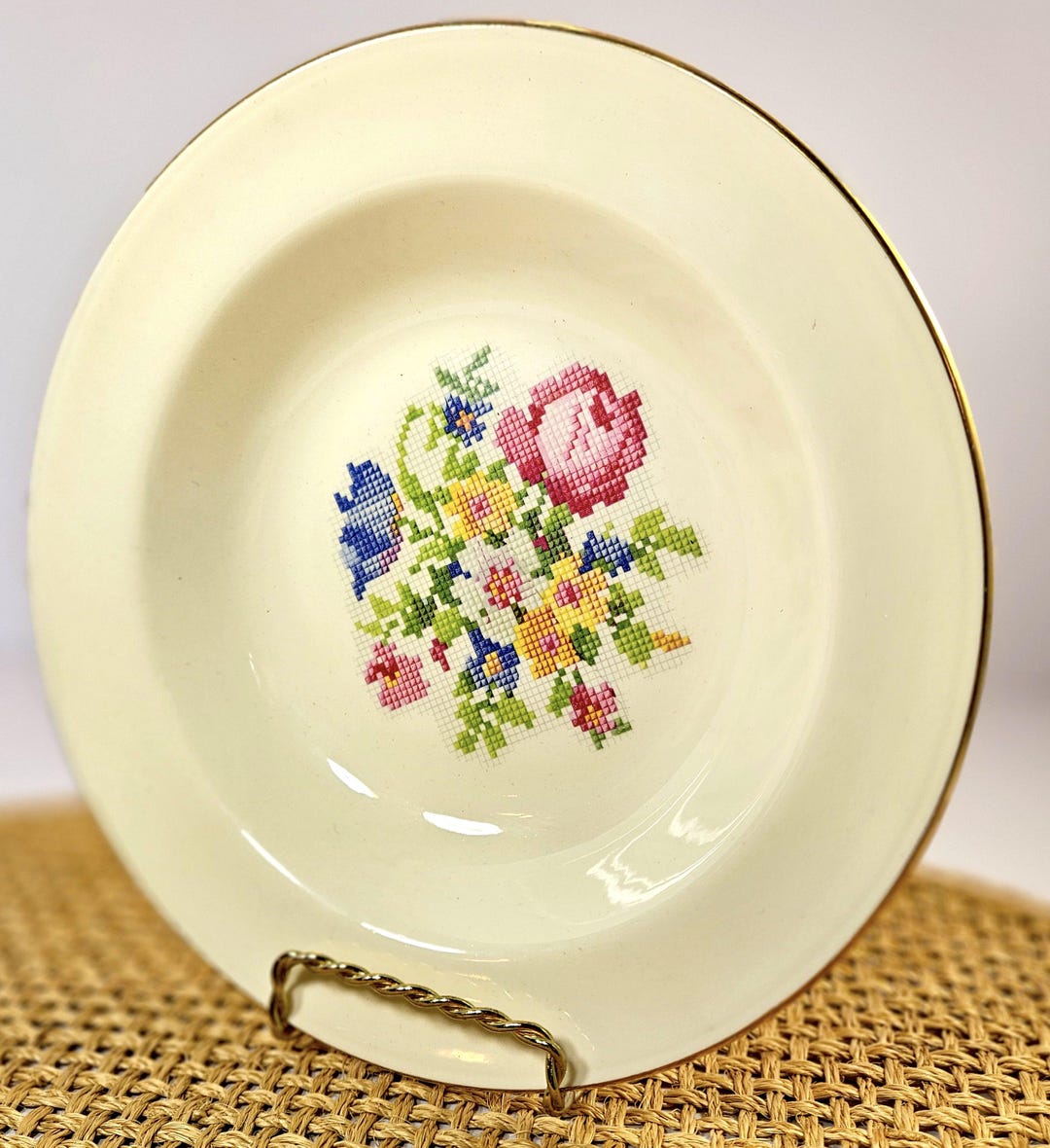Vintage Cunningham & Pickett Decorative Bowl – 22KT Gold Trim Petit ...
