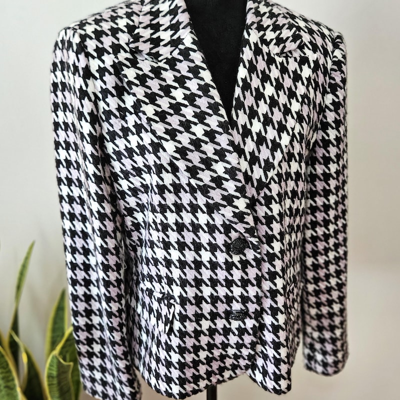 Petite Houndstooth Jacket - Etsy