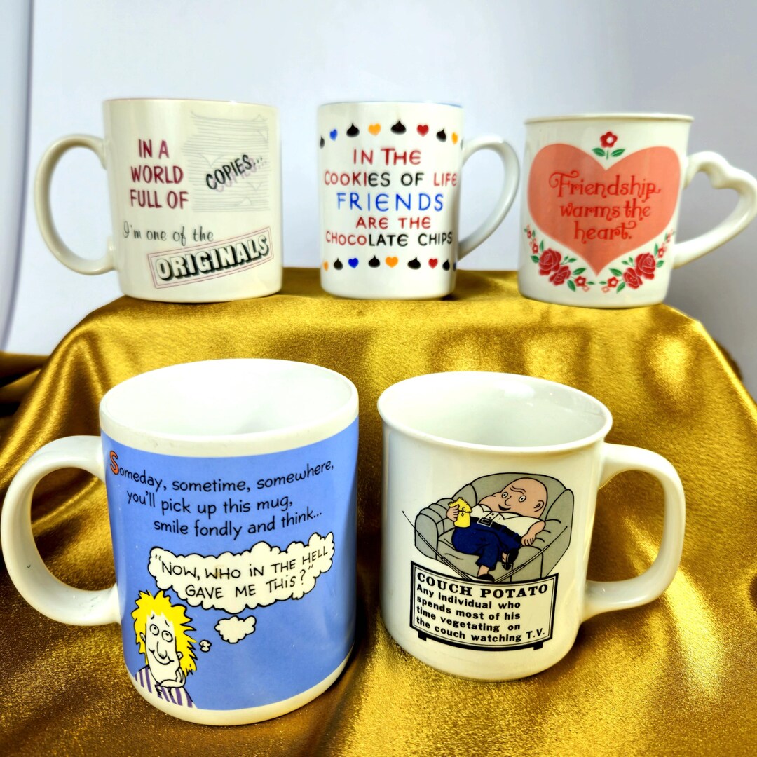 Vintage 90s Friendship Mug: Funny Ceramic Coffee Cup - Etsy