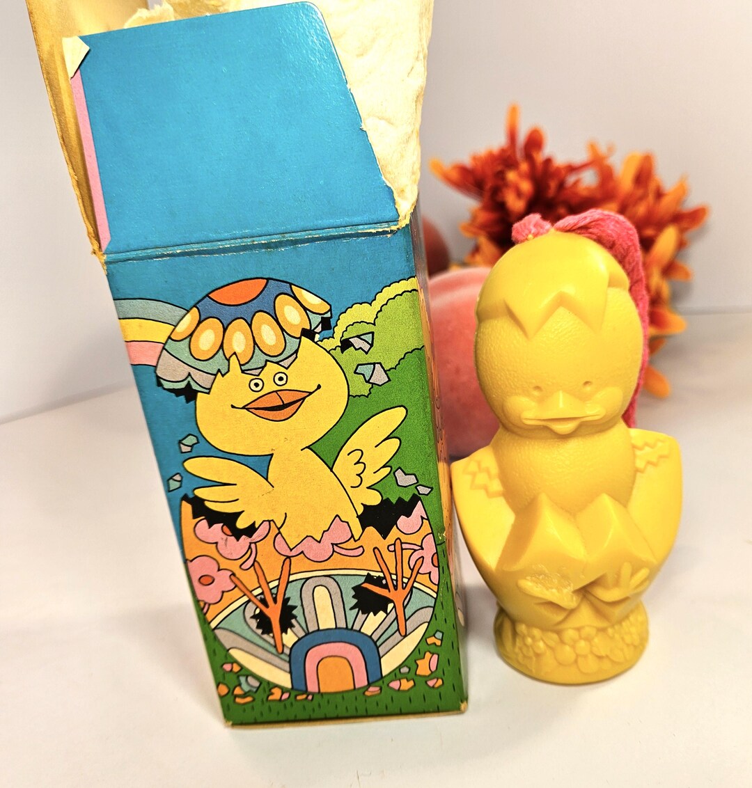 Vintage Avon Peep-a-boo Chick Soap on a Rope - Easter Decor - Etsy