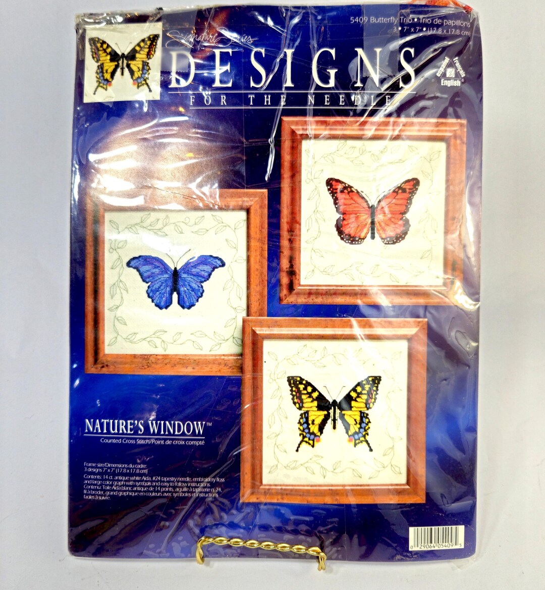 Cottagecore Butterfly Trio Cross Stitch Kit | Designs for the Needle ...