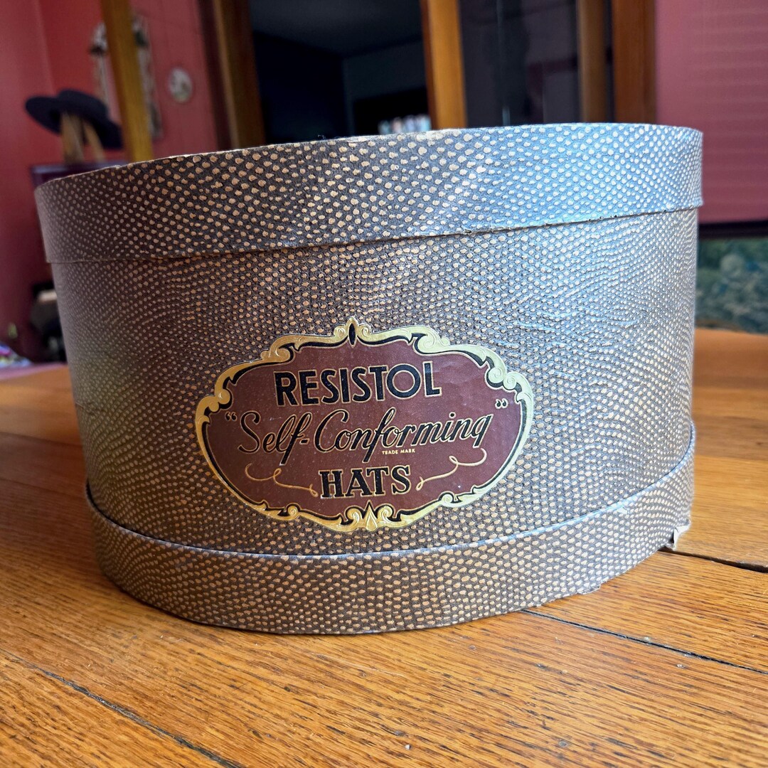 Vintage Resistol Large Sturdy Hat Box 1930s - 40s (box Only) - Etsy