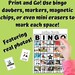 Action Words Verbs BINGO Speech Therapy Printable Group Language ...