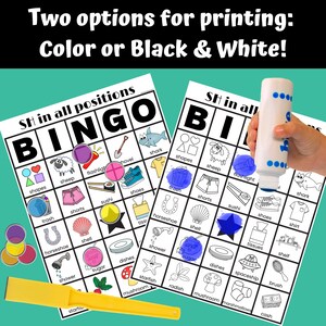 SH, CH, & TH Articulation Bingo Games With Riddles Printable Speech ...