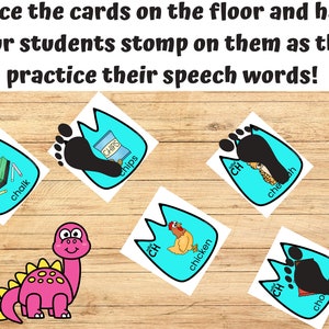 Dino STOMP! Dinosaur Articulation Printable Speech Therapy Activity - Etsy