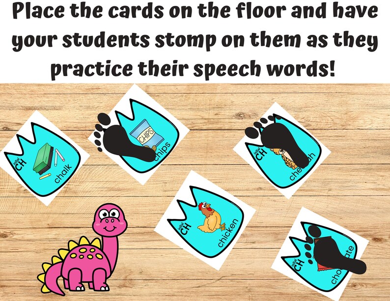 Dino STOMP! Dinosaur Articulation Printable Speech Therapy Activity - Etsy