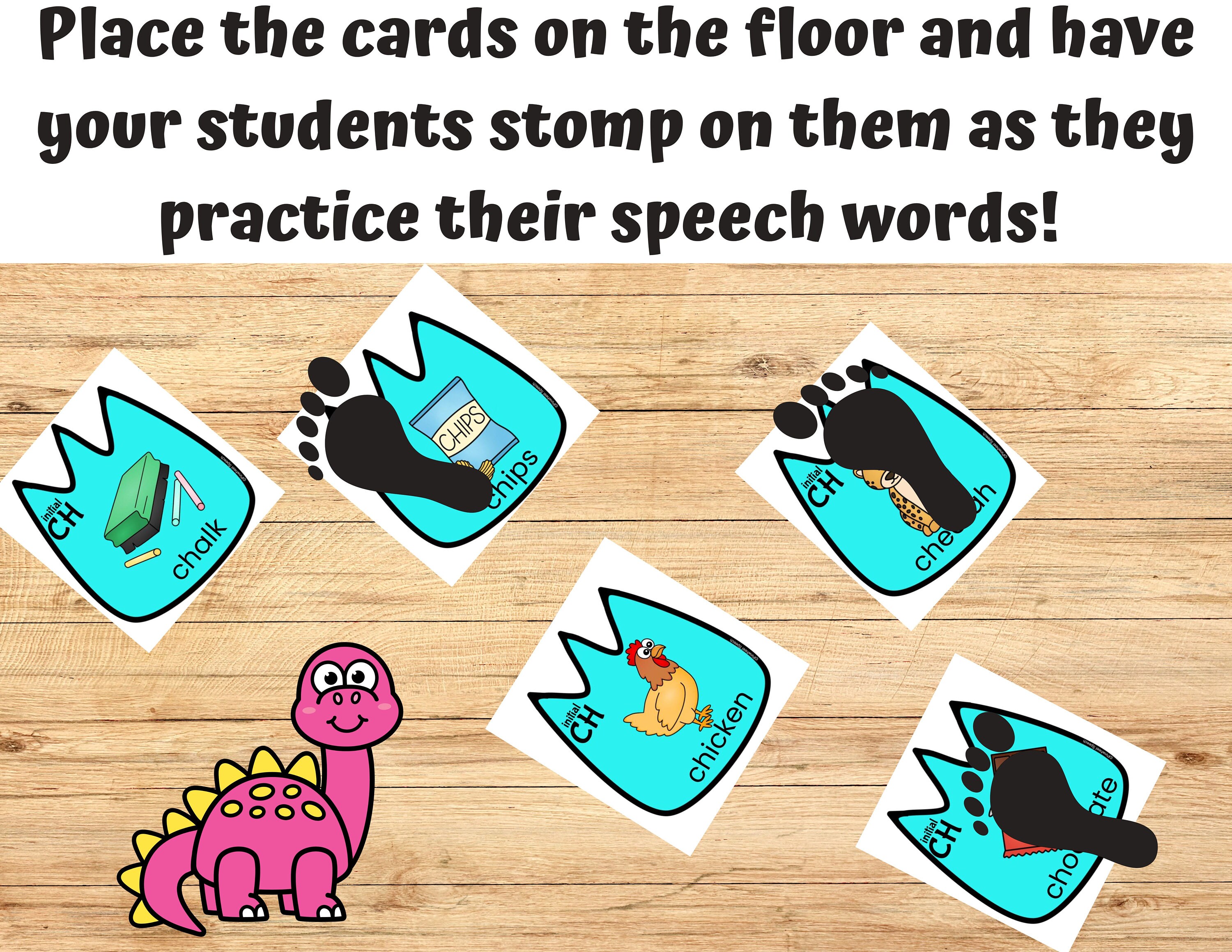 Dino STOMP! Dinosaur Articulation Printable Speech Therapy Activity - Etsy