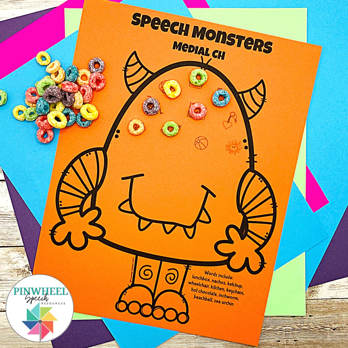 Speech Monsters Printable Articulation Activity Speech Therapy - Etsy