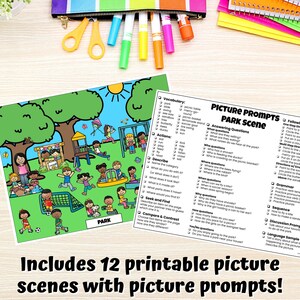 Busy Picture Scenes for Speech Therapy Printable Speech Language ...