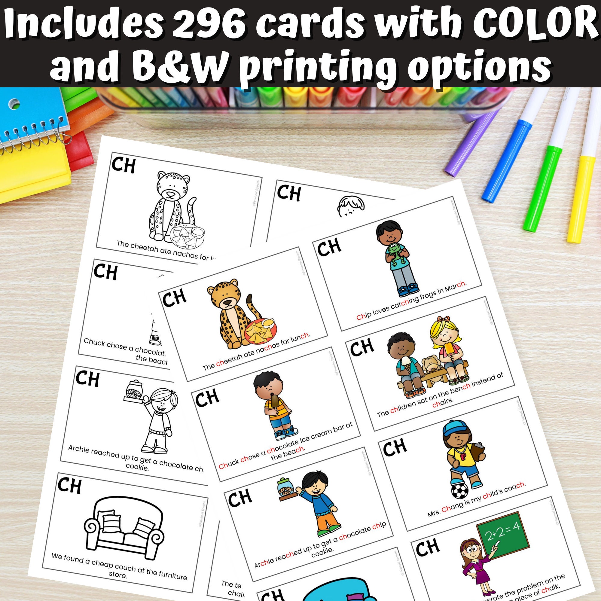 Sound Loaded Sentences Articulation Carryover Printable Cards Speech ...