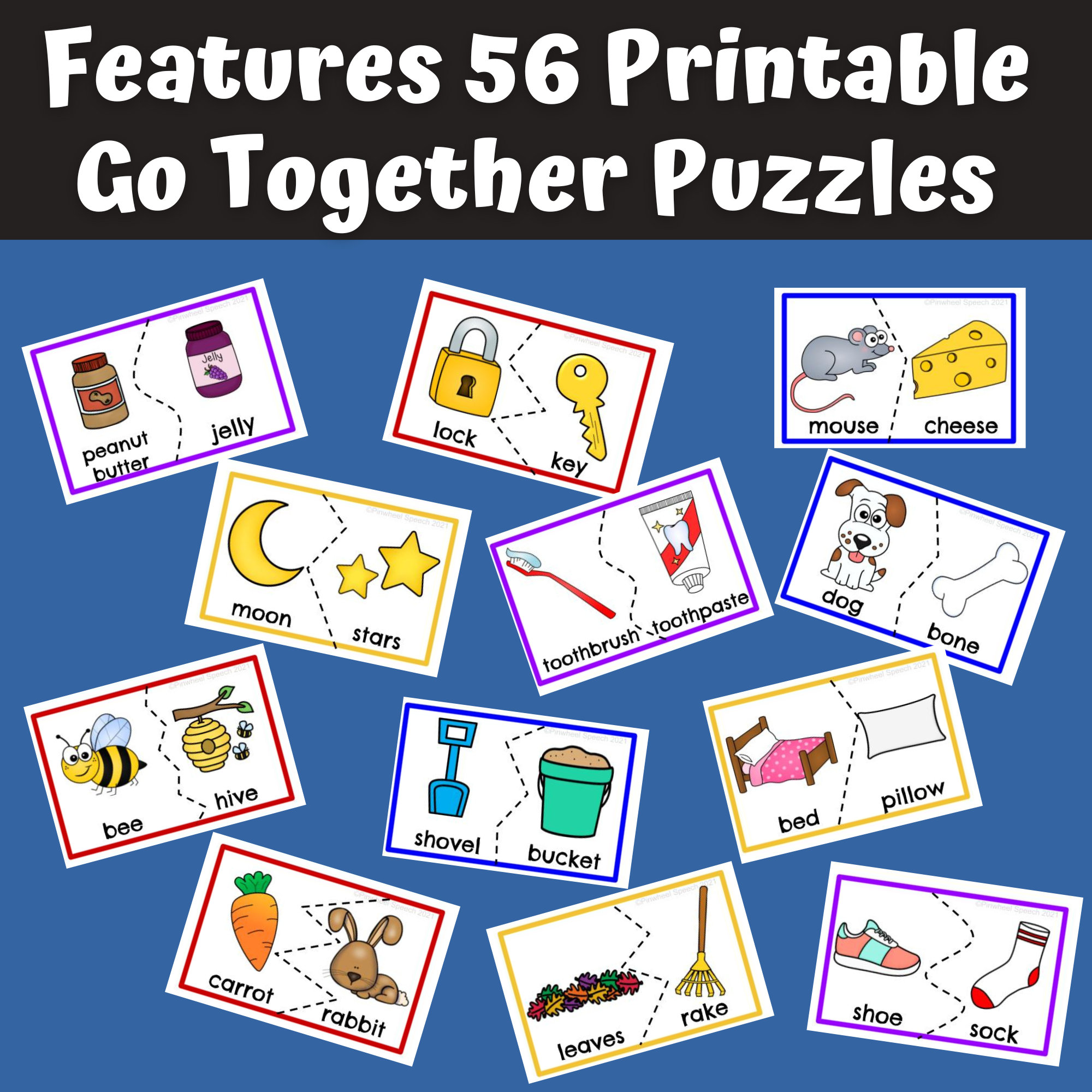 What Goes Together? Word Associations Printable Speech Therapy Language ...