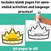 Speech Crowns Articulation Activity Printable Speech Therapy Activity ...