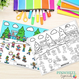 Busy Picture Scenes for Speech Therapy Printable Speech Language ...