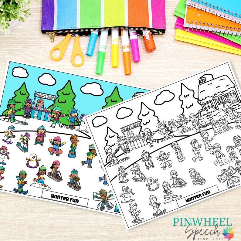 Busy Picture Scenes for Speech Therapy Printable Speech Language ...