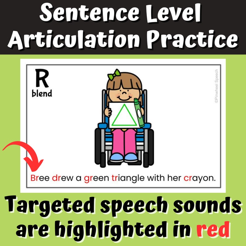 Sound Loaded Sentences Articulation Carryover Printable Cards Speech ...