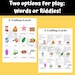 F and V Articulation BINGO Riddles Printable Games Speech Therapy ...