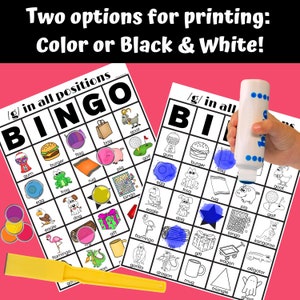 K and G Articulation BINGO Riddles Speech Therapy Printable Activity ...