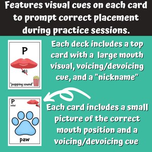 Printable Articulation Cards With Visual Cues Speech Therapy Task Cards ...