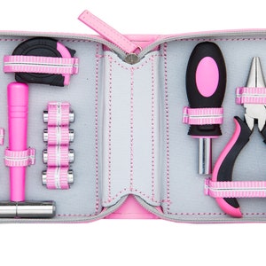 Fix-it Kit Tool Set in Vegan Leather Comes in Pink - Etsy