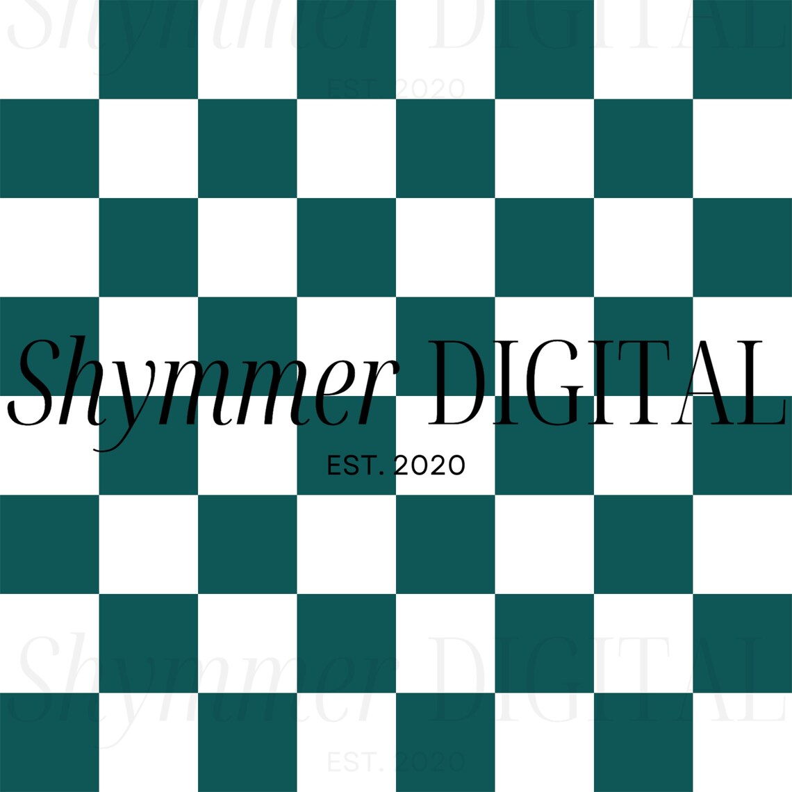 Forest Green Checker Seamless Pattern | Deep Green Checker | Seamless ...
