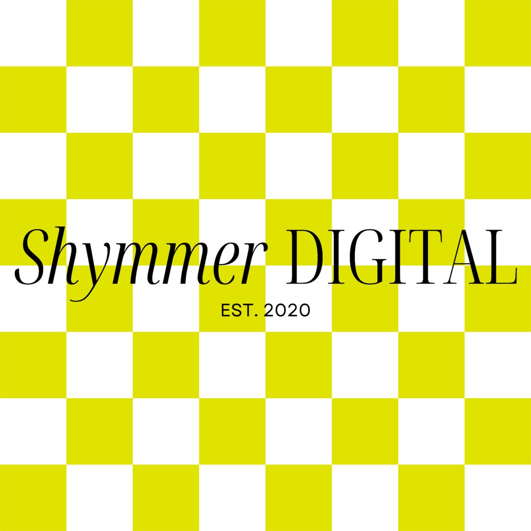 Yellow Green Checker Seamless Pattern | Lemon Lime Checker | Seamless ...