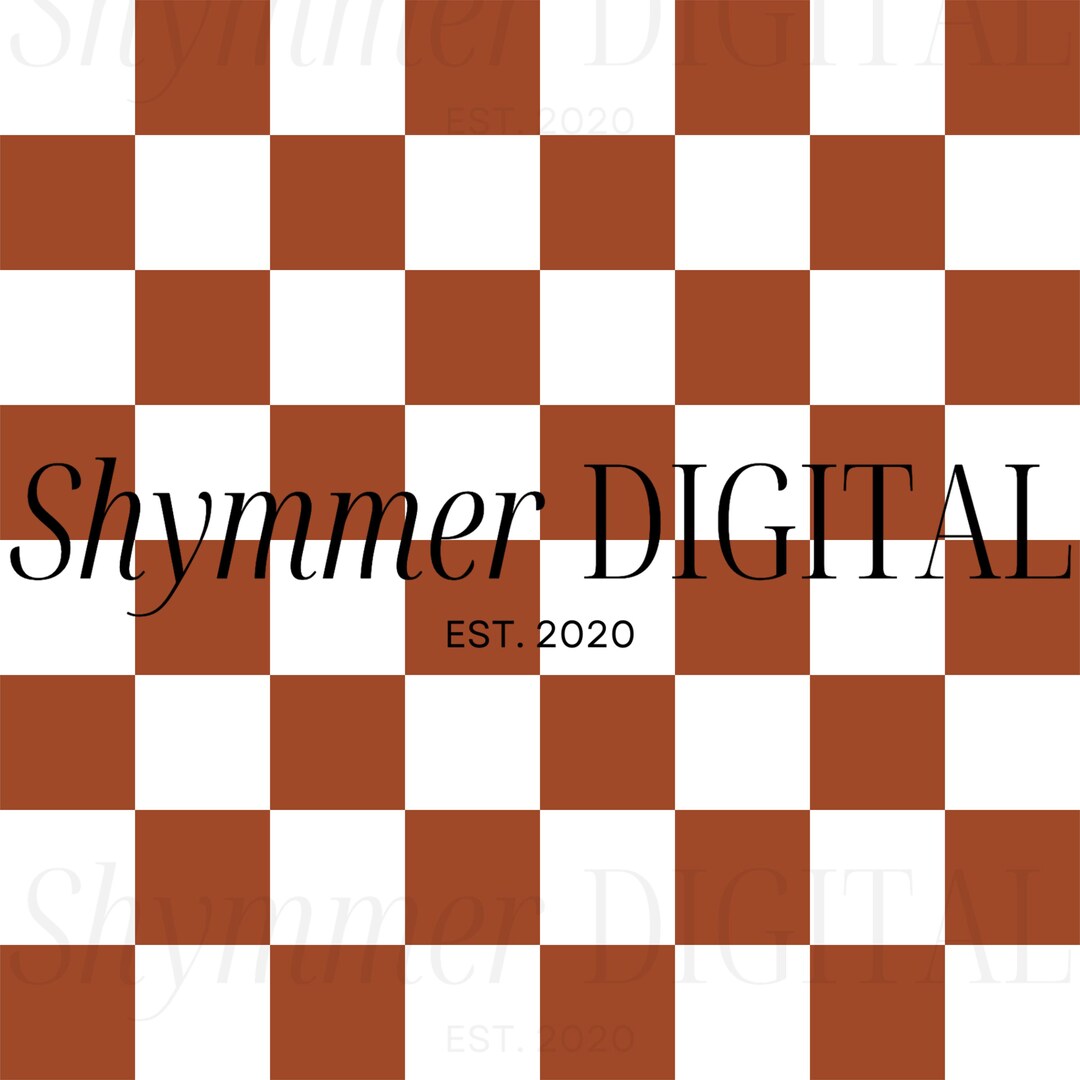 Burnt Orange Checker Seamless Pattern | Orange Checker | Seamless File ...