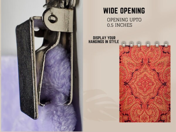 Wall Clips for Rug Hanging and Animal Hide Hanging (pack of 6) Rug ...