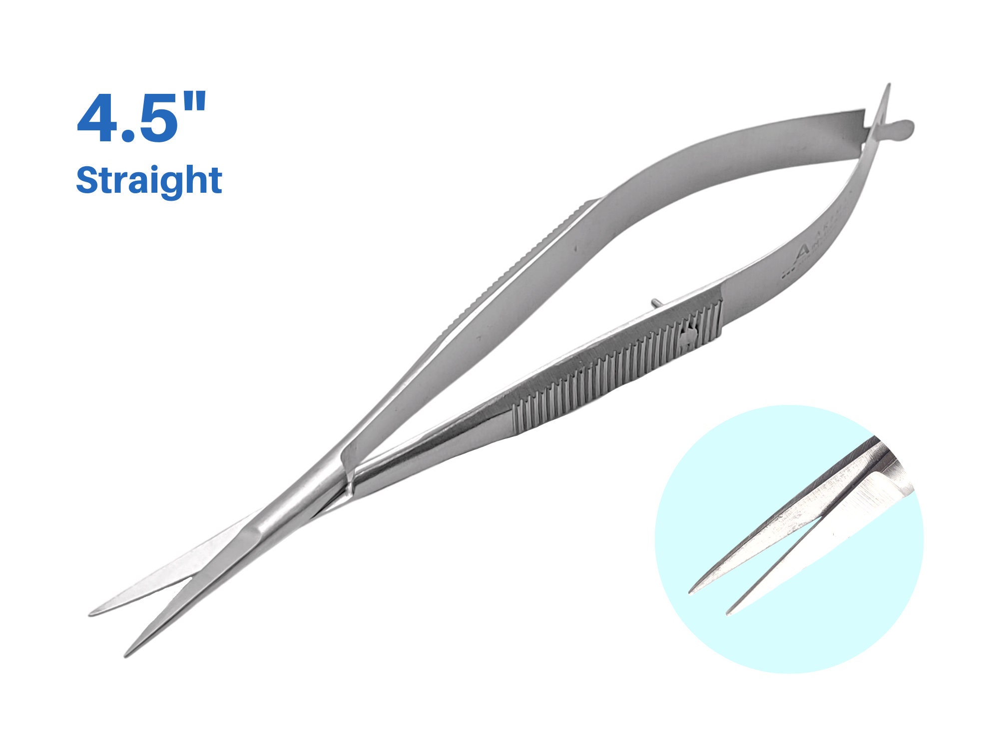 Micro Scissors 4.5" Straight Castroviejo Stitch Cutting Embroidery ...