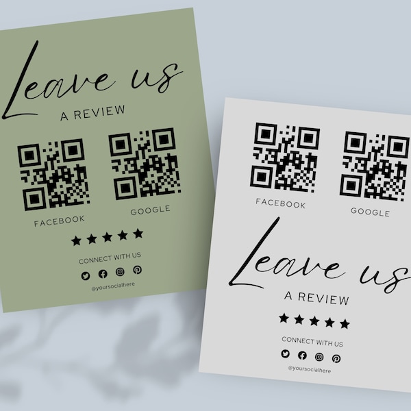 Please Leave a Review Template - Etsy