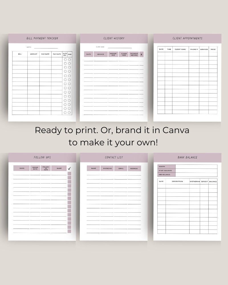 Business Forms 25 Pack 1 INSTANT DOWNLOAD Admin Office Forms, Digital ...