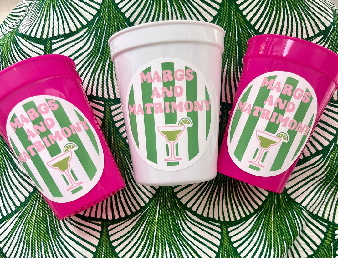 Margs and Matrimony Bachelorette Stadium Cup Favors - Etsy