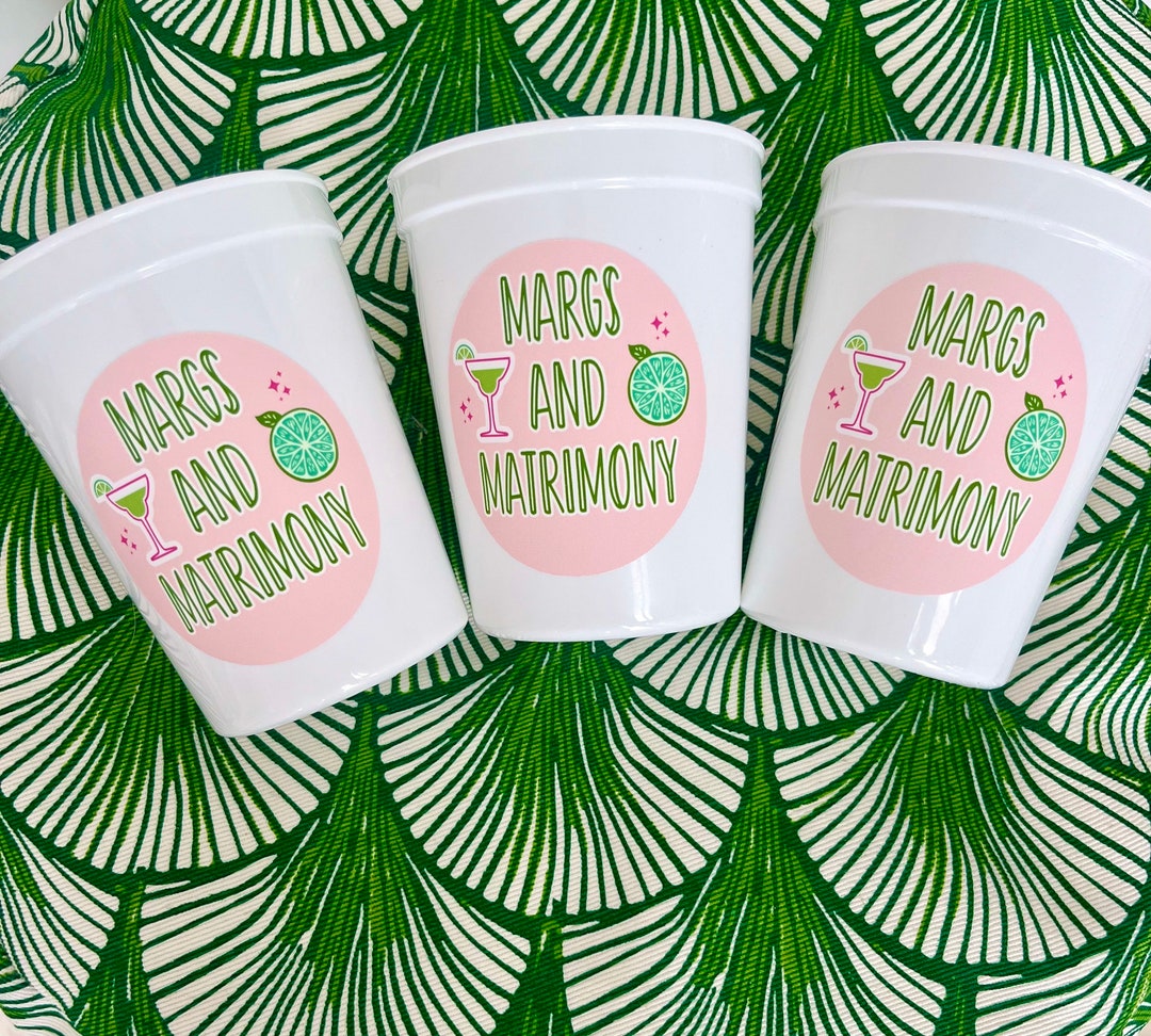 Margs and Matrimony Bachelorette Stadium Cup Favors - Etsy
