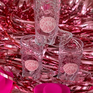 Cowgirl Boot Shot Cups With Labels and Mini Cowgirl Hat - Etsy