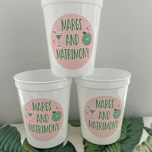 Margs and Matrimony Bachelorette Stadium Cup Favors - Etsy
