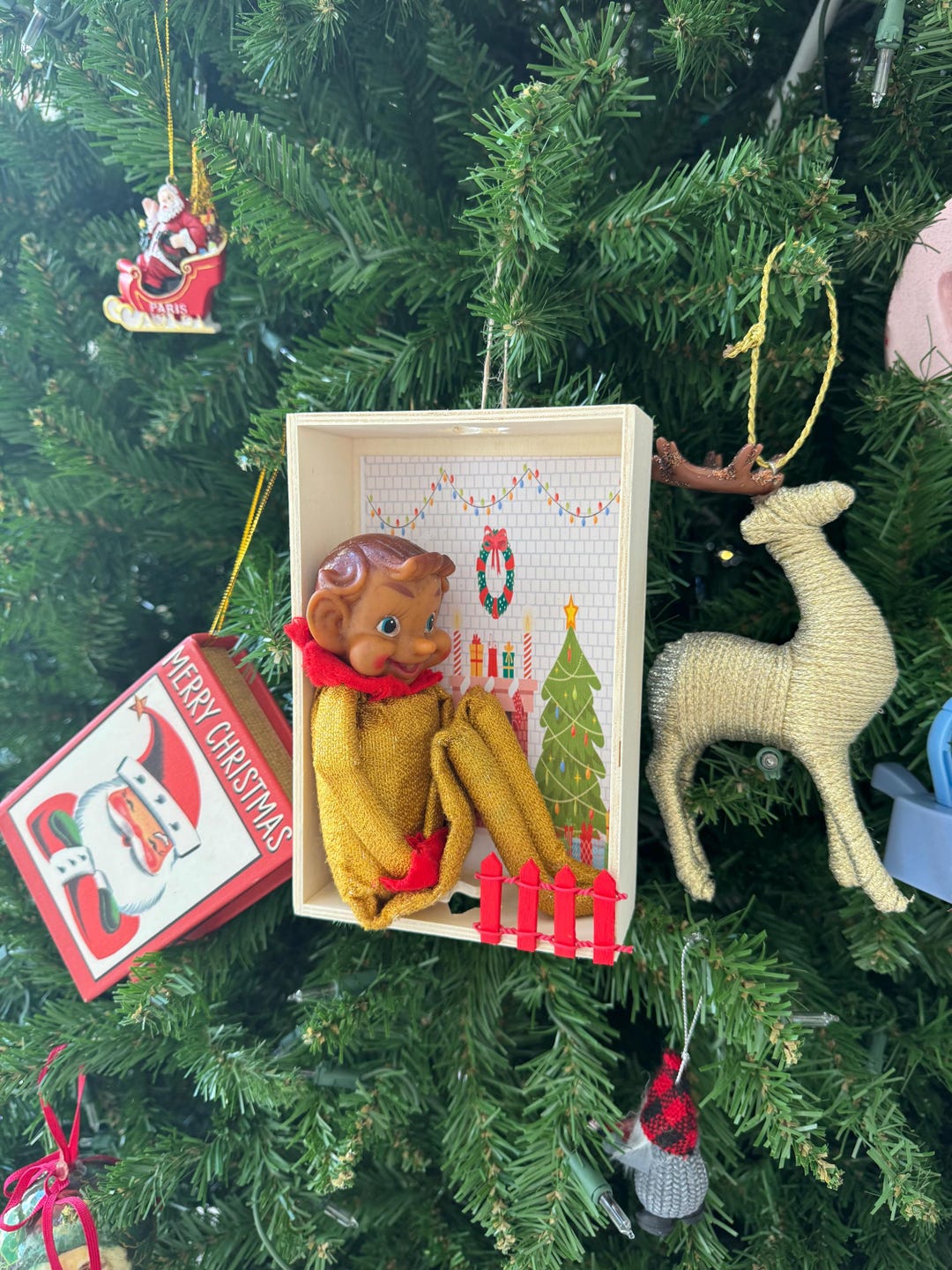 Elf Treehouse Kit With Elf Baby/kid Adoption Elf Christmas Tree ...