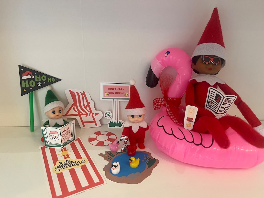 Digital Download Elf Beach Day, Elf Don't Feed the Ducks, Elf Pool Bath ...