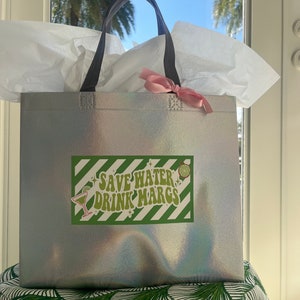 Save Water Drink Margs Tote Bag Margs and Matrimony Bachelorette Gift ...
