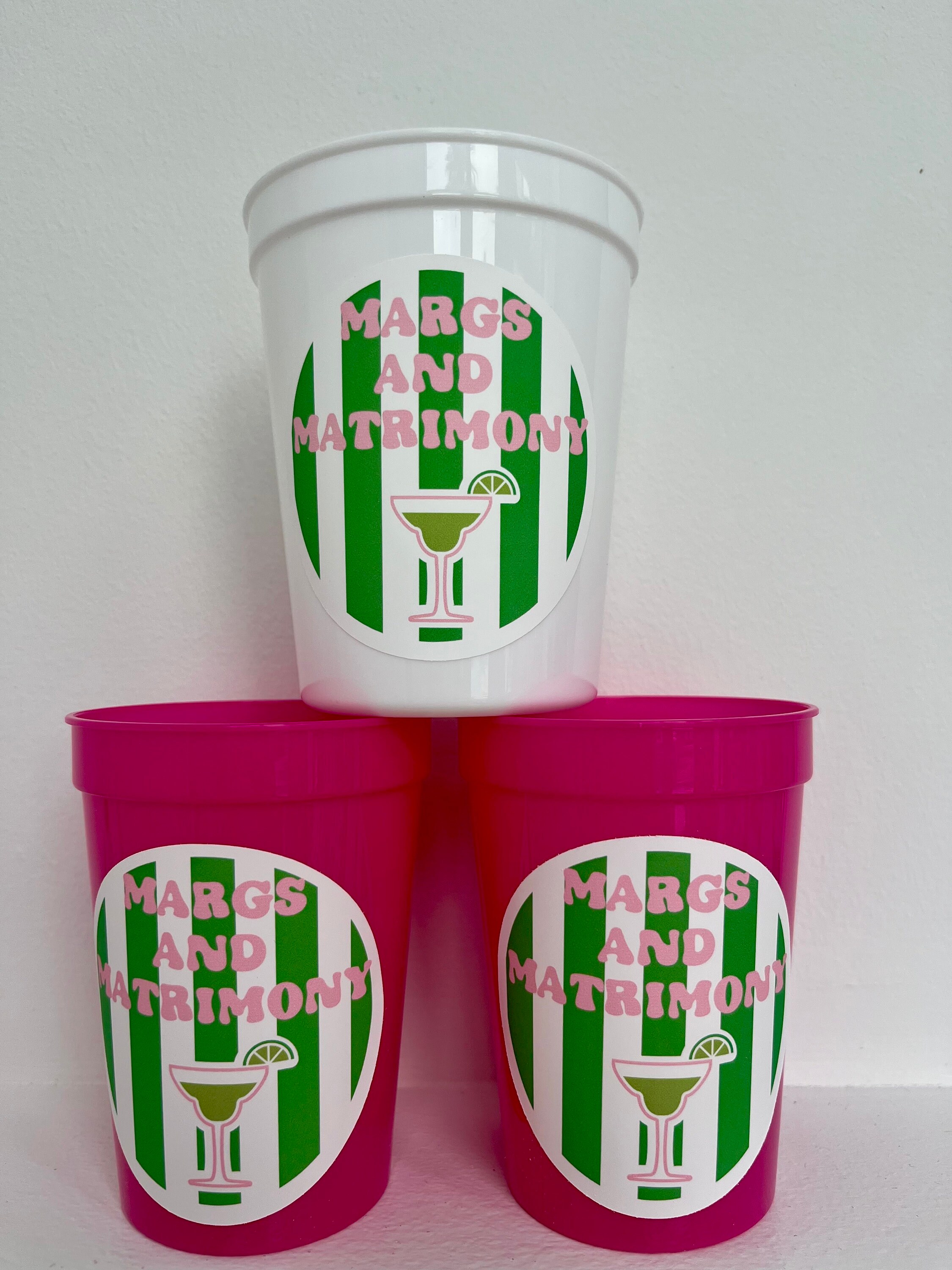 Margs and Matrimony Bachelorette Stadium Cup Favors - Etsy