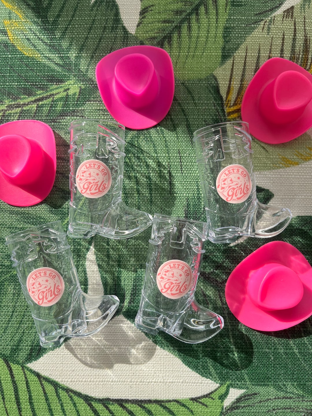 Cowgirl Boot Shot Cups With Labels and Mini Cowgirl Hat - Etsy