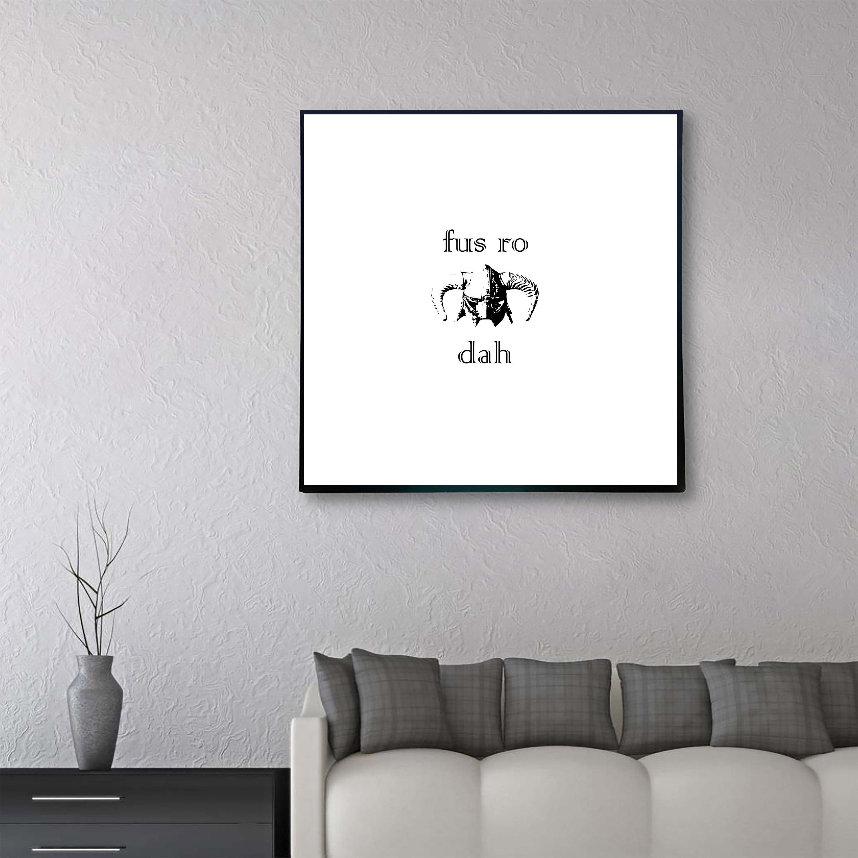 Fus Ro Dah Dragonborn Digital Poster Skyrim Game Quotes - Etsy