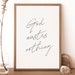 God Wastes Nothing | Bible Verse | Minimalist | Simple | Wall Decor ...