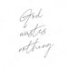 God Wastes Nothing | Bible Verse | Minimalist | Simple | Wall Decor ...