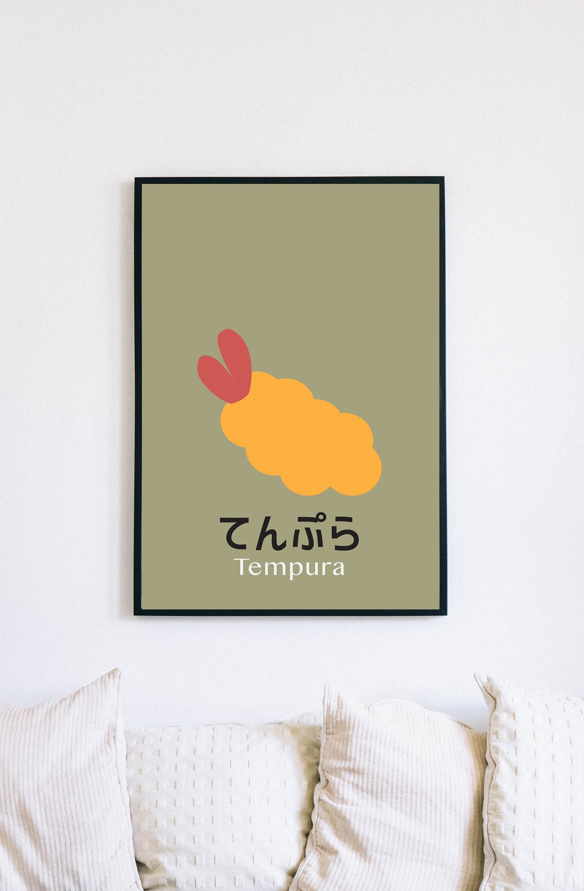 Shrimp Tempura, Digital Art, Printable Wall Art, Japanese Food Poster ...