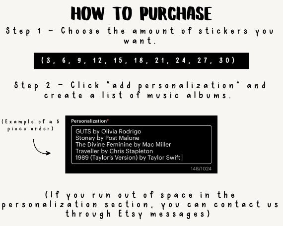 Custom Album Cover Stickers, Music Stickers, Wall Collage, Laptop ...