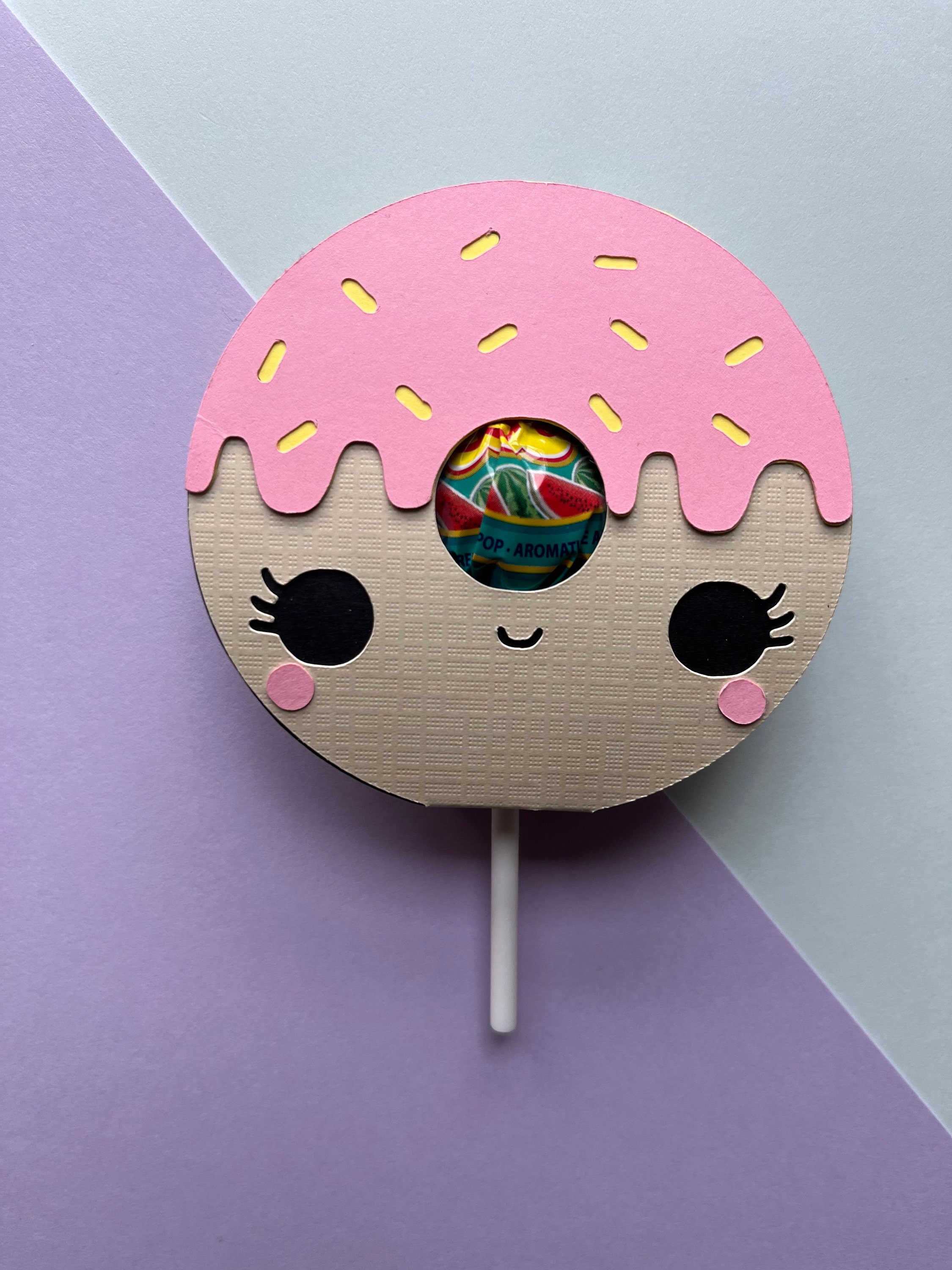 DIY Donut Lollipop Sucker Holder Cute Unicorn Girl Boy Bowtie Hairbow ...